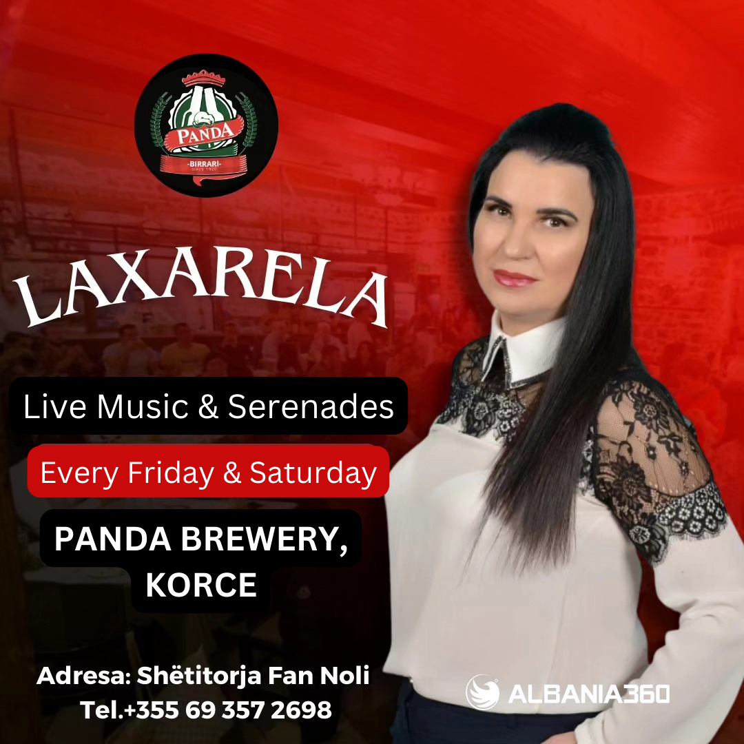 Musique live et sérénades avec Laxarela à la brasserie Panda à Korca ...
